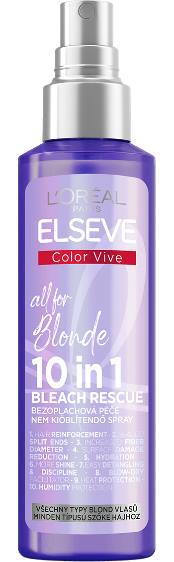 Elseve Color Vive Péče o vlasy Purple All For Blonde 10 in 1 sprej | L ...