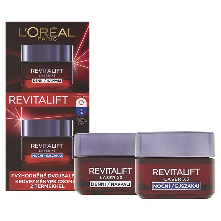 Revitalift Laser Péče o obličej Duopack denní a noční krém 2x 50ml | L ...